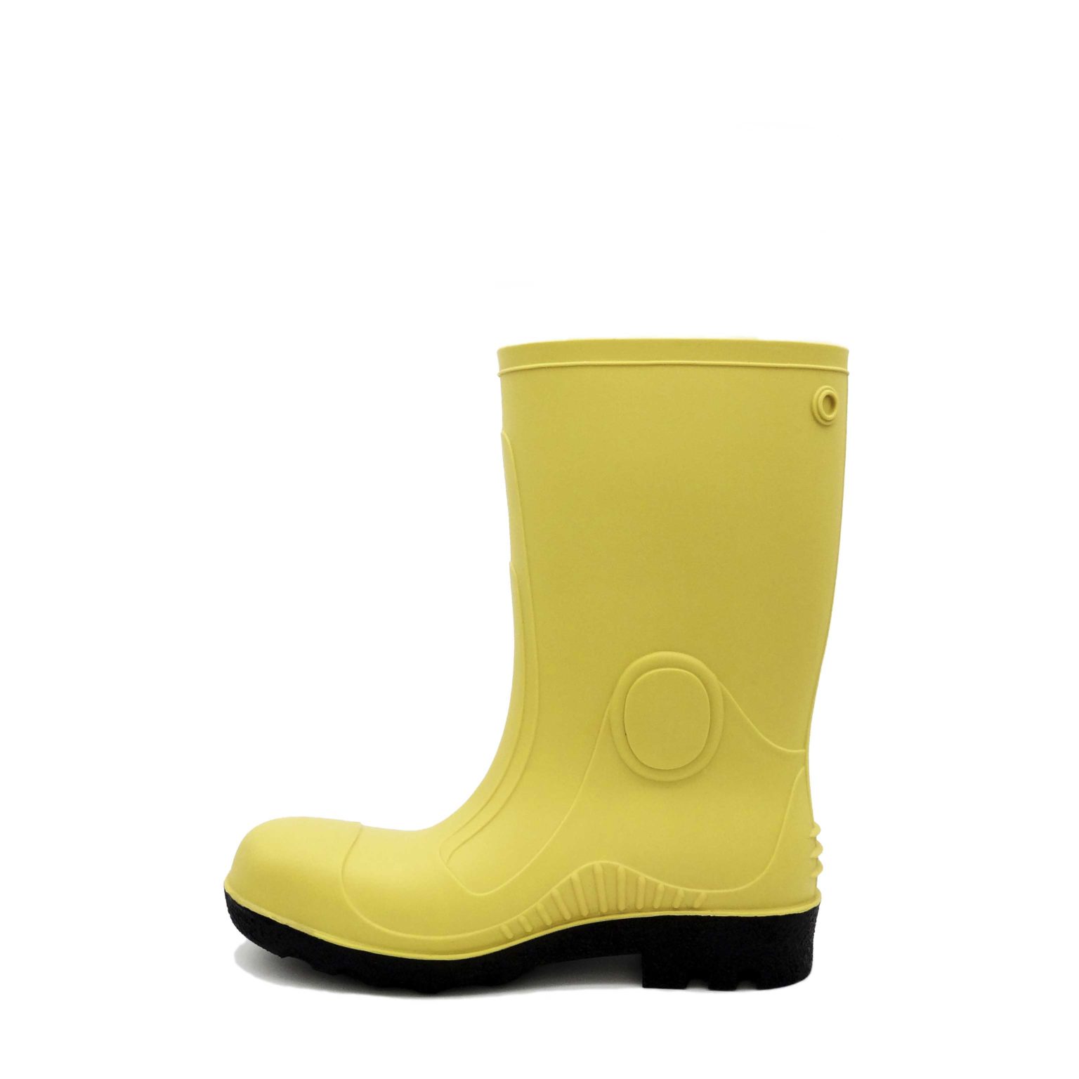 SHORT CANE BEIGE WITH BLACK SOLE PVC BOOT WITH TOE CAP - AYALA FOOTWEAR ...