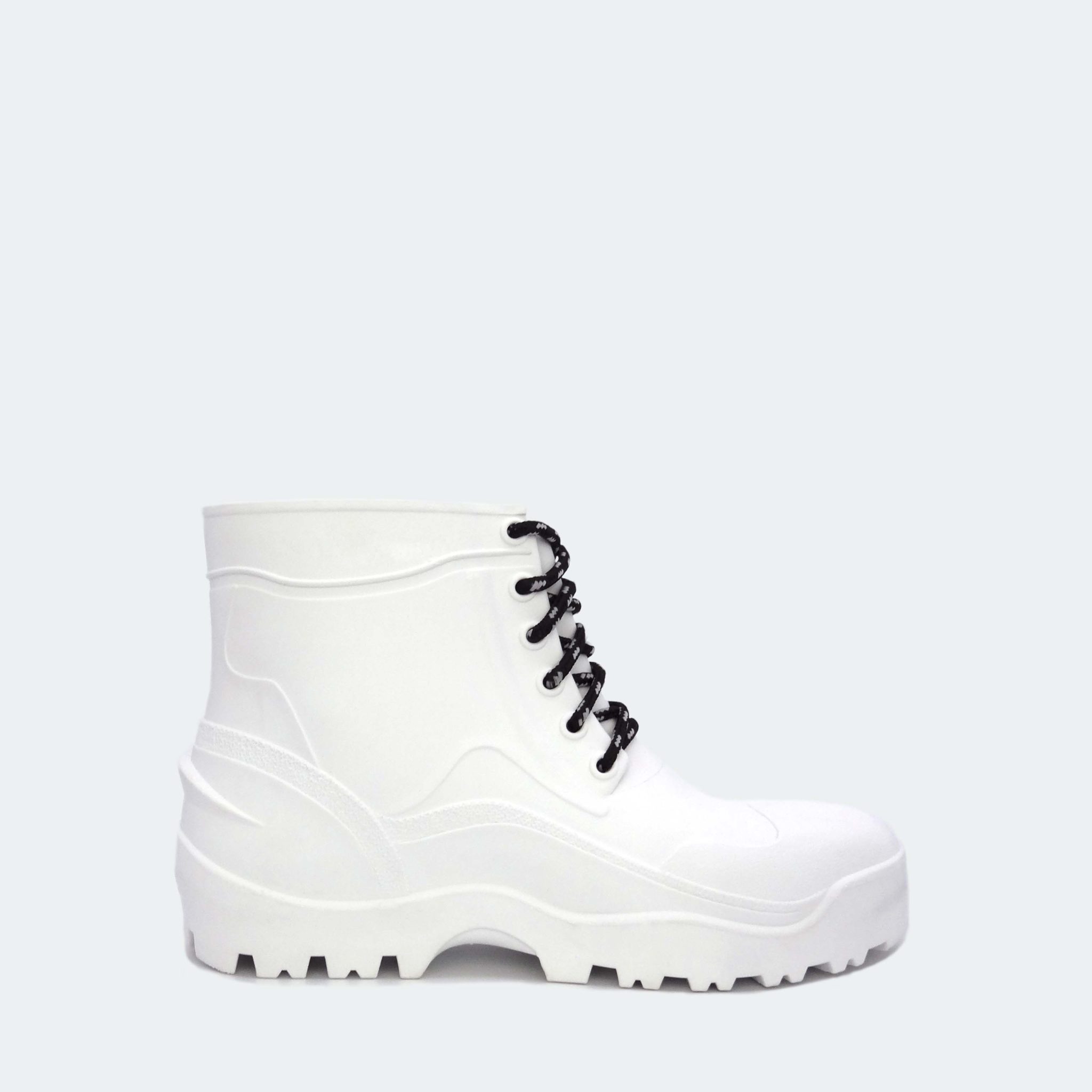 CALZADOS AYALA - BOTÍN DE PVC CON TRENZAS BLANCO - Doca Safety